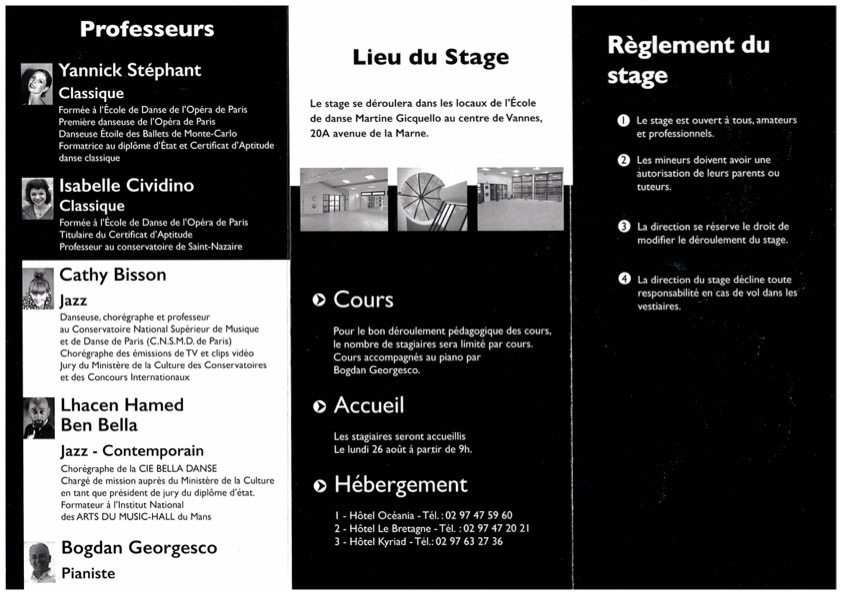 Stages – Ecole de Danse Gicquello